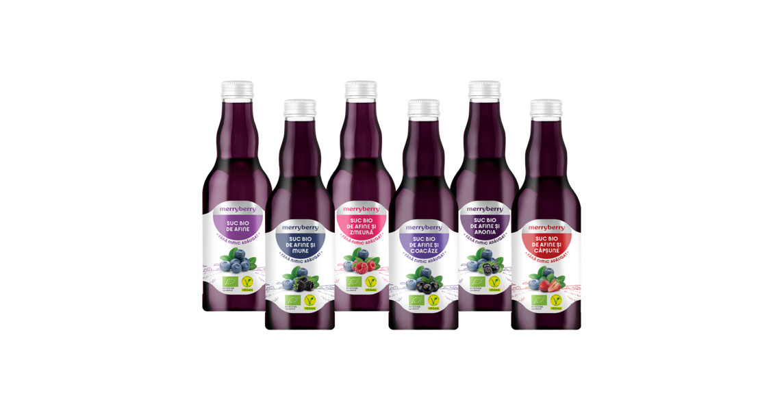 Mix 6 Sucuri BIO Afine si FRUCTE DE PADURE BIO 200ml din categoria ...